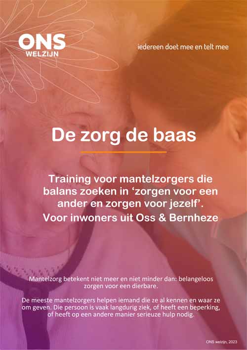 Mooiberghem.nl - Training zorg de baas, gratis training voor mantelzorgers