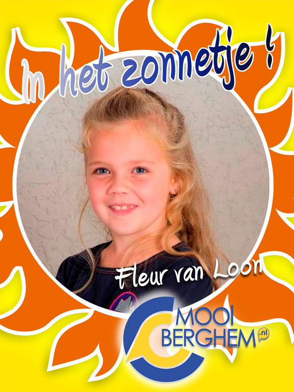 Mooiberghem.nl - In het "kids-zonnetje": Fleur van Loon